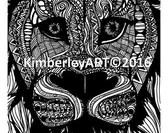 Zentangle animals | Etsy