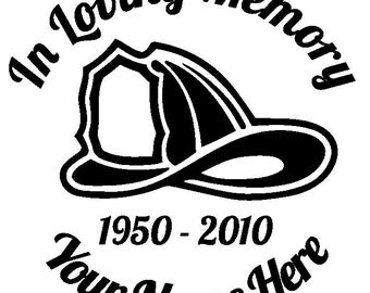 Fire dept decal | Etsy