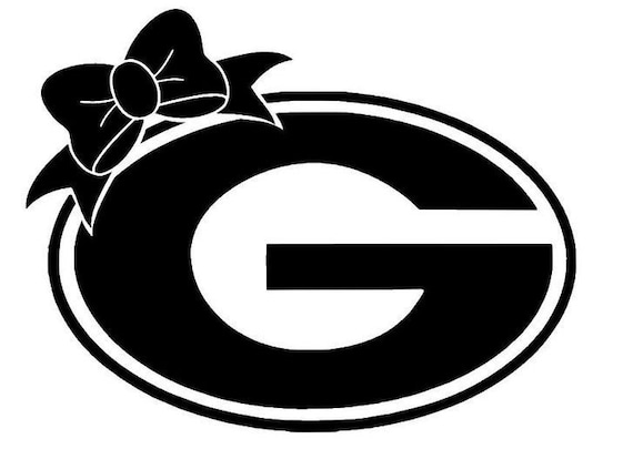 Georgia Bulldog G with bow/ Georgia G by LuckymommyCreations