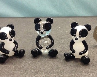 Glass panda | Etsy
