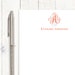 personalized notePAD SIMPLY CLASSIC MONOGRAM by naomilynn