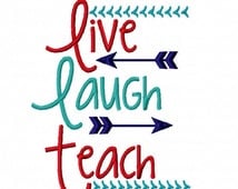 Unique live love teach related items | Etsy