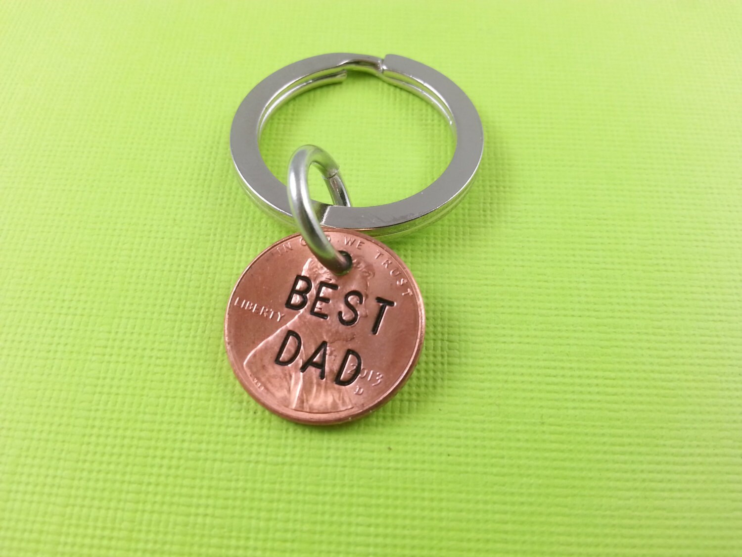 Best Dad Keychain I Love You Charm Personalized Keychain