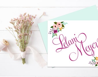 Personalized Stationery Personalized Stationary by LemonGrace