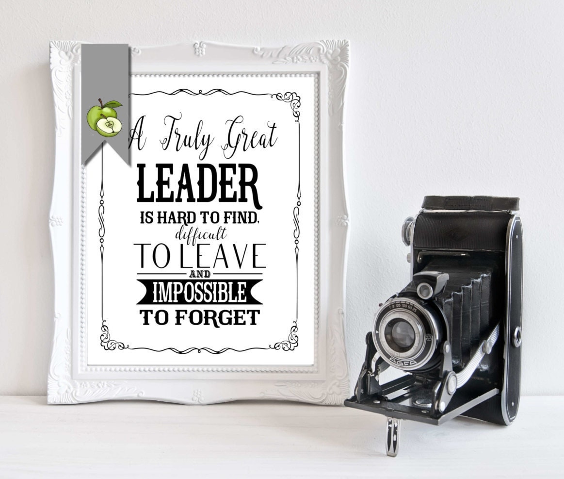 LEADER appreciation day Boss week MENTOR card LEADER gift