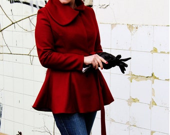 Fit and flare coat | Etsy