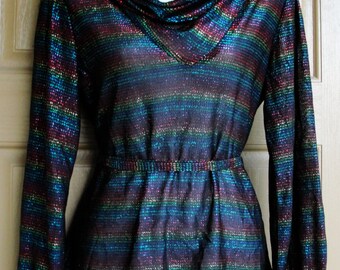 Rainbow sequin top | Etsy