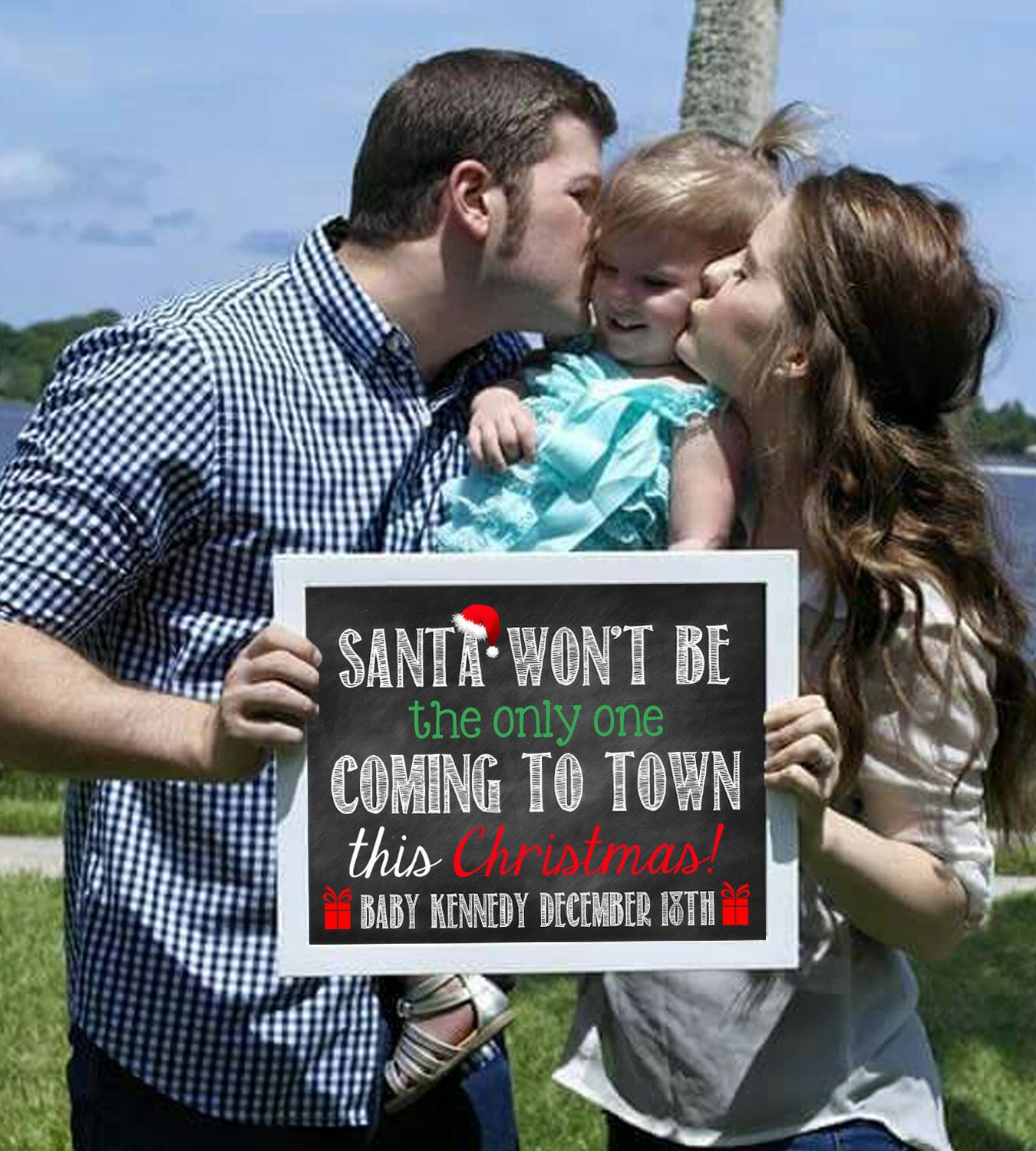 Christmas Pregnancy Announcement Christmas Pregnancy Reveal
