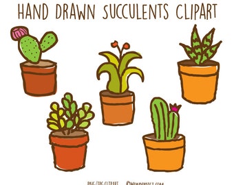 Unique succulents clipart related items | Etsy