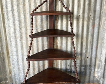 Vintage corner shelf | Etsy