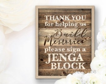 Jenga Graduation Sign Printable