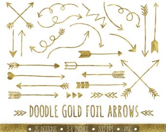 Glitter Confetti Borders Clip Art. Gold by PixelGardenDesign