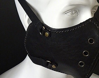 Leather face mask | Etsy
