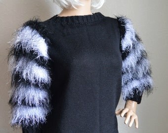 Furry sweater | Etsy