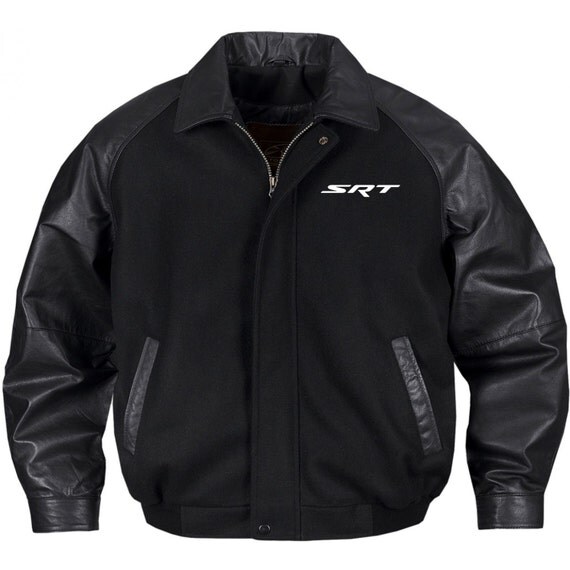SRT Hellcat Men's Leather Melton Jacket by WestCoastSportAuto