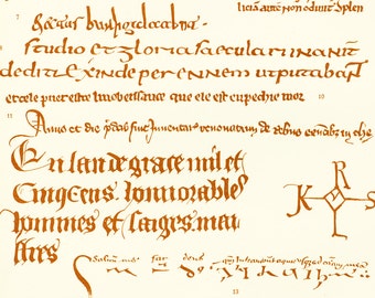 1897 Alphabet complet 26 Lettres. Ancienne Police de