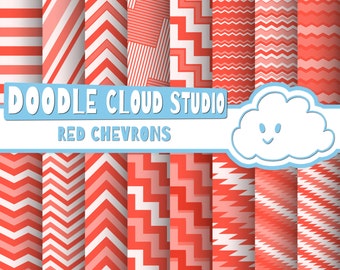 Dark Navy Blue Cream Grey Arrows digital by DoodleCloudStudio