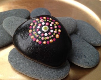 Unique dot painted stone related items | Etsy