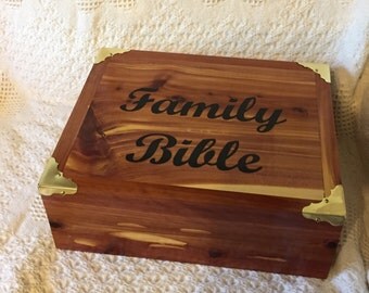 Unique wooden bible box related items | Etsy