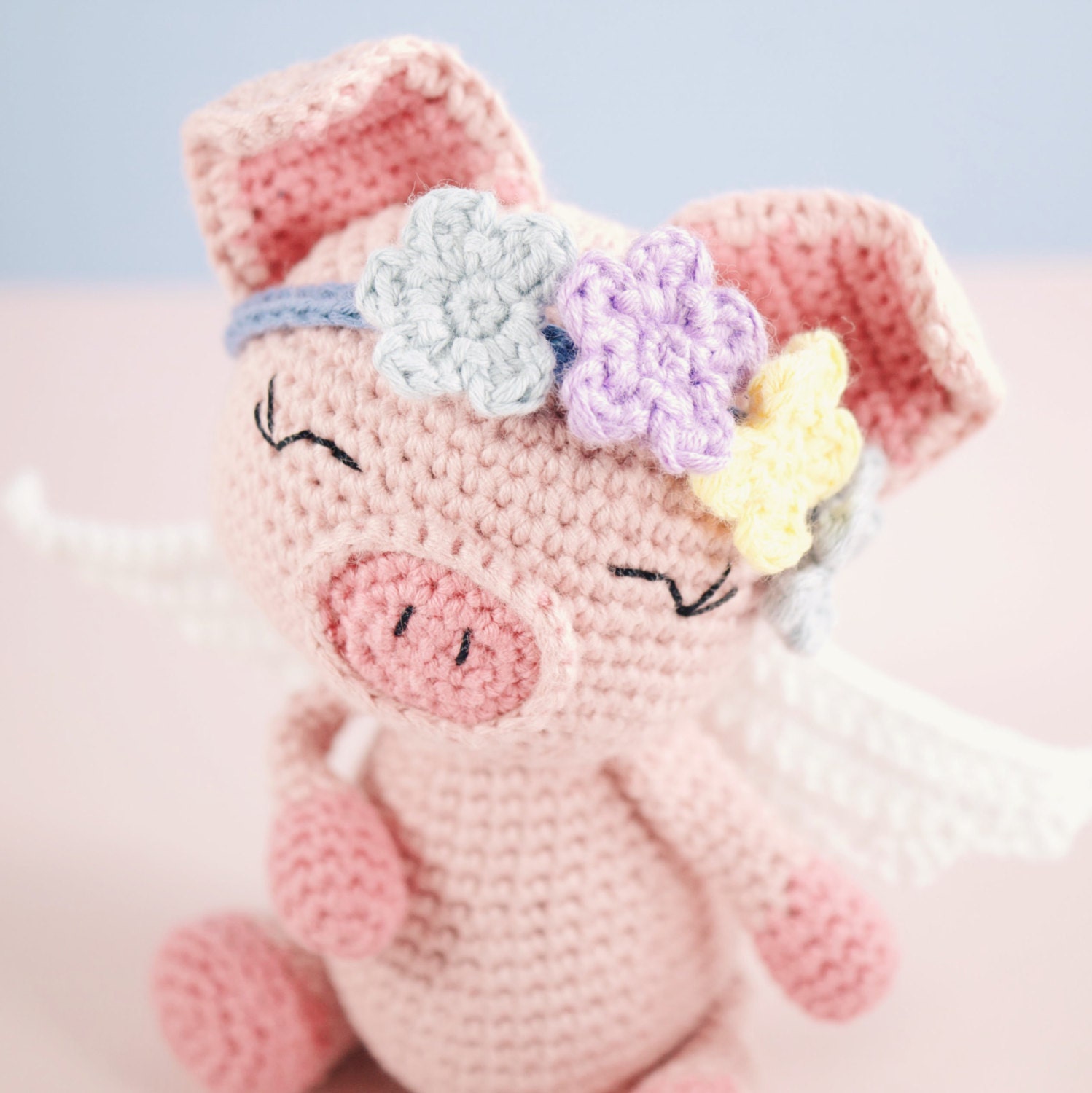 Amigurumi crochet cute pig Pippa the pig PATTERN ONLY