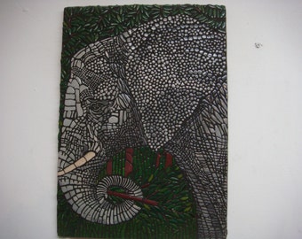 Elephant mosaic | Etsy
