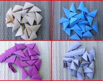 3d origami triangles | Etsy