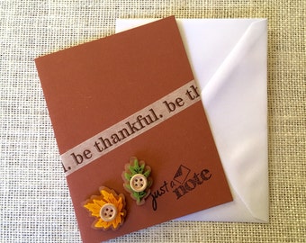 Thankful card | Etsy