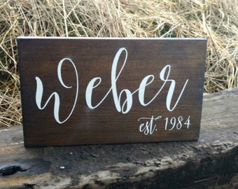 Last name plaque | Etsy