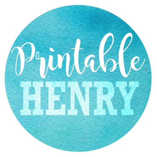 Handpainted watercolor planner clipart & digital by PrintableHenry