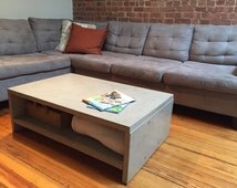 Popular items for concrete coffee table on Etsy