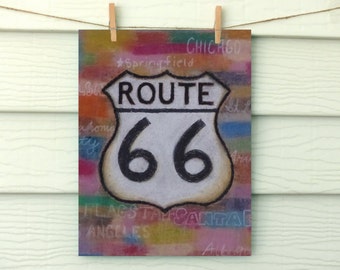 Unique route 66 wall art related items | Etsy