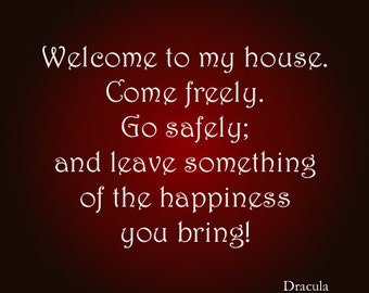Dracula quote print | Etsy