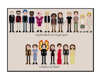 Hunger games cross stitch | Etsy