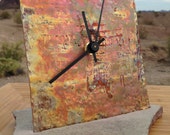 Copper wall clock | Etsy