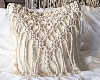 Unique macrame pillow related items | Etsy