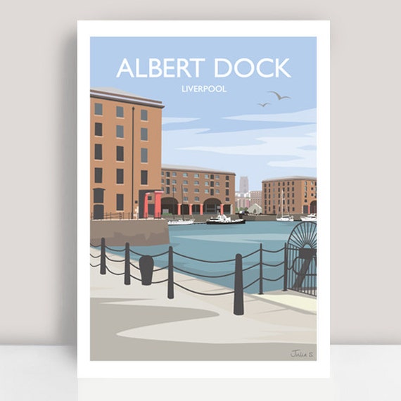 Liverpool print Albert Dock Liverpool. Art Print/Poster.