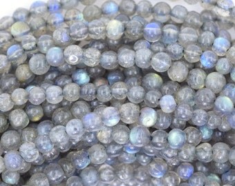 10mm faceted grey labradorite larvikite round beads by EagleBeadz