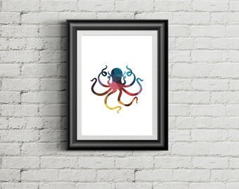 Geometric octopus | Etsy