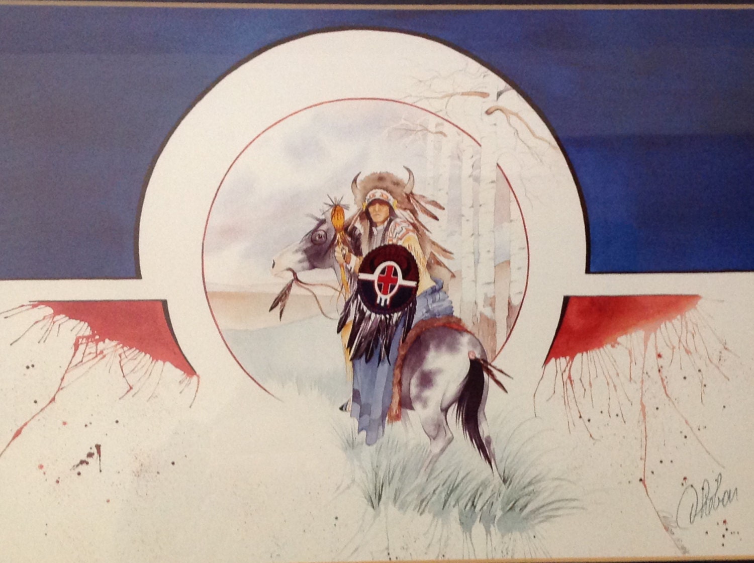 Chebon Vintage 1986 Signed Print