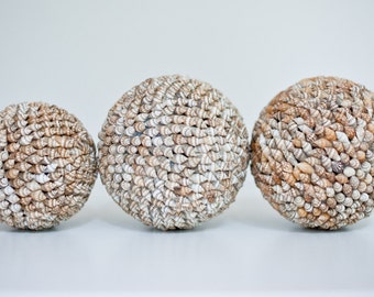 Shell balls | Etsy