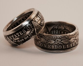 USMVMC Double Sided Challenge Coin Ring