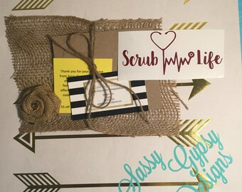 Monogrammed scrubs | Etsy