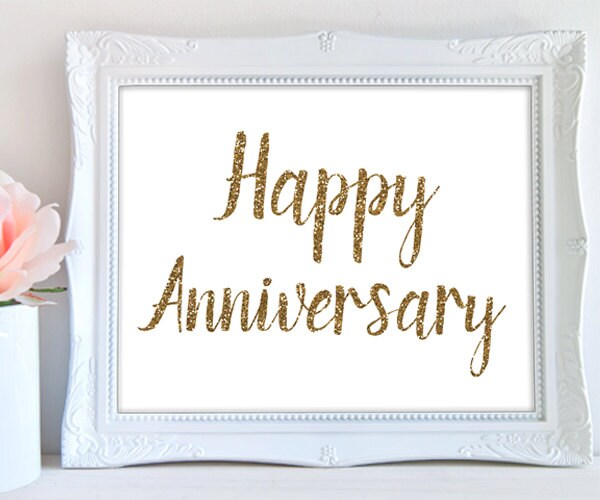 PRINTABLE anniversary sign happy anniversary printable