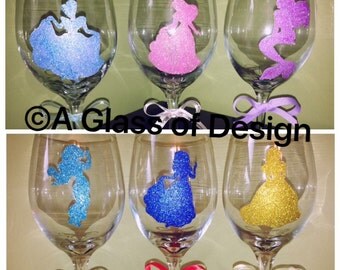 Princess wine glass | Etsy