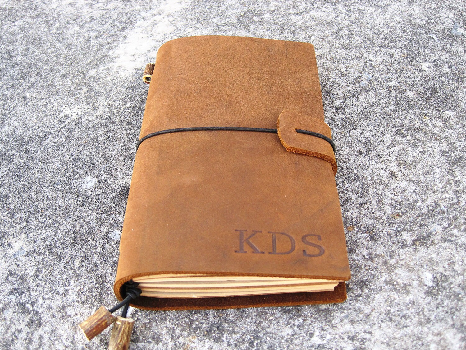 Handmade Leather Traveler's Notebook Cover Notebook by LuckGifts