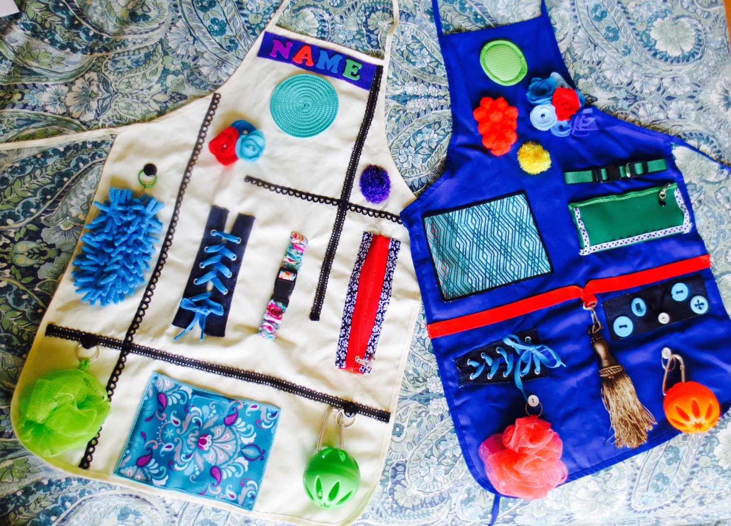 Activity Apron / Fidget Apron / Busy Apron for the elderly and