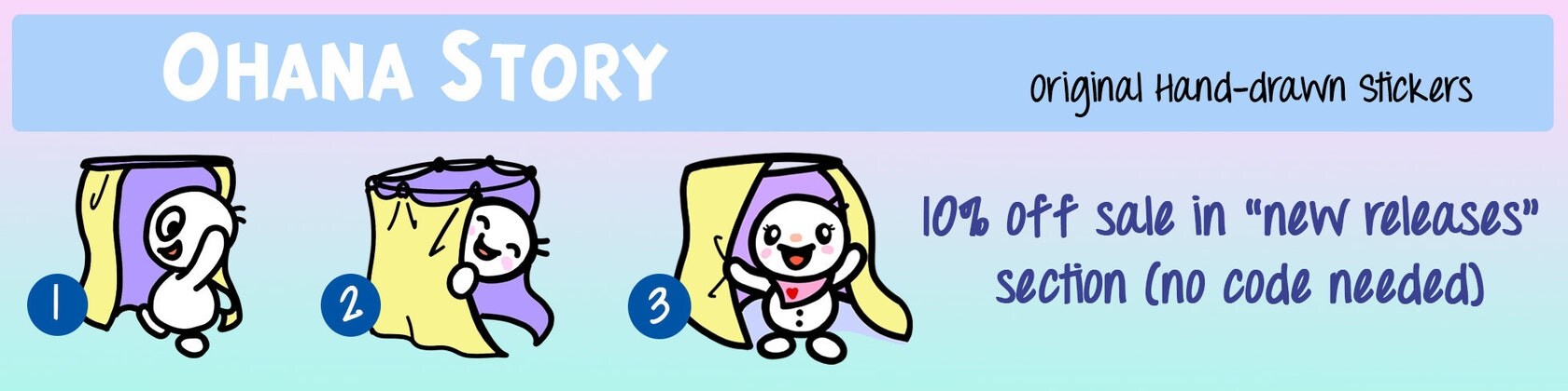 Original hand-drawn stickers based in Vancouver BC by OhanaStory