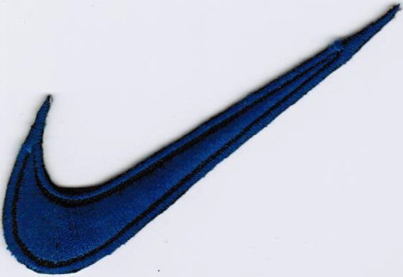 Nike BLUE Badge Iron On Embroidered Patch by OriginPretty on Etsy