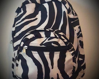 Zebra backpack | Etsy