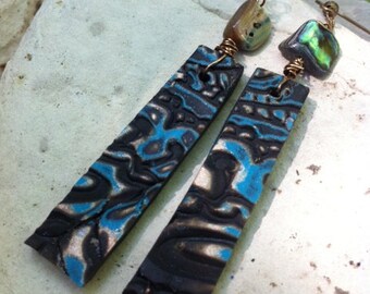 Unique abstract earrings related items | Etsy